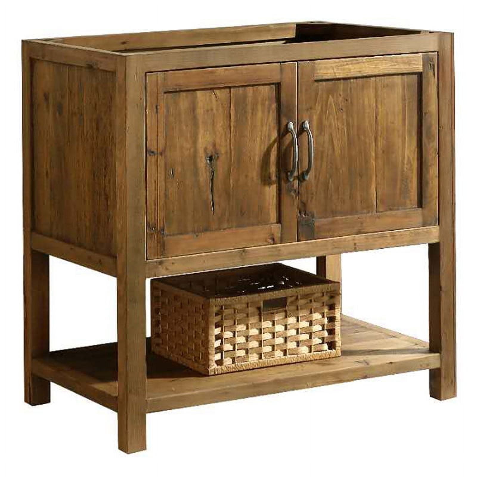 Design Element Austin 36" Vanity Base Only in Walnut - Walmart.com