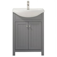 Design Element Austin 60" Vanity Base Only in Walnut - Walmart.com