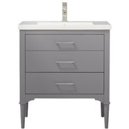 Design Element Austin 60" Vanity Base Only in Walnut - Walmart.com
