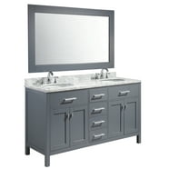 Design Element Valentino 54" Single Sink Vanity in White - Walmart.com