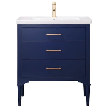 Design Element Austin 60" Vanity Base Only in Walnut - Walmart.com