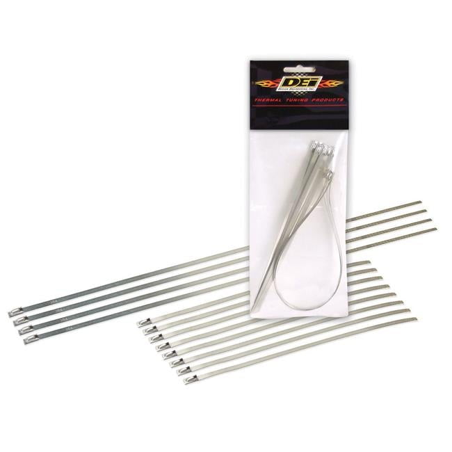 Design Engineers 8 & 14 in. Locking Exhaust Wrap Ties, Pack of 12 ...