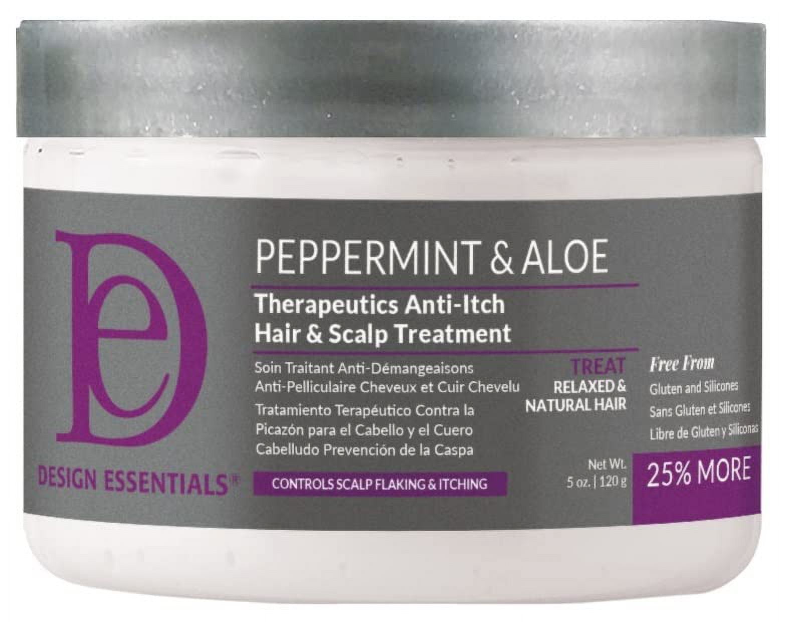 Design Essentials Peppermint & Aloe Therapeutics Anti-Itch Hair + Scalp ...