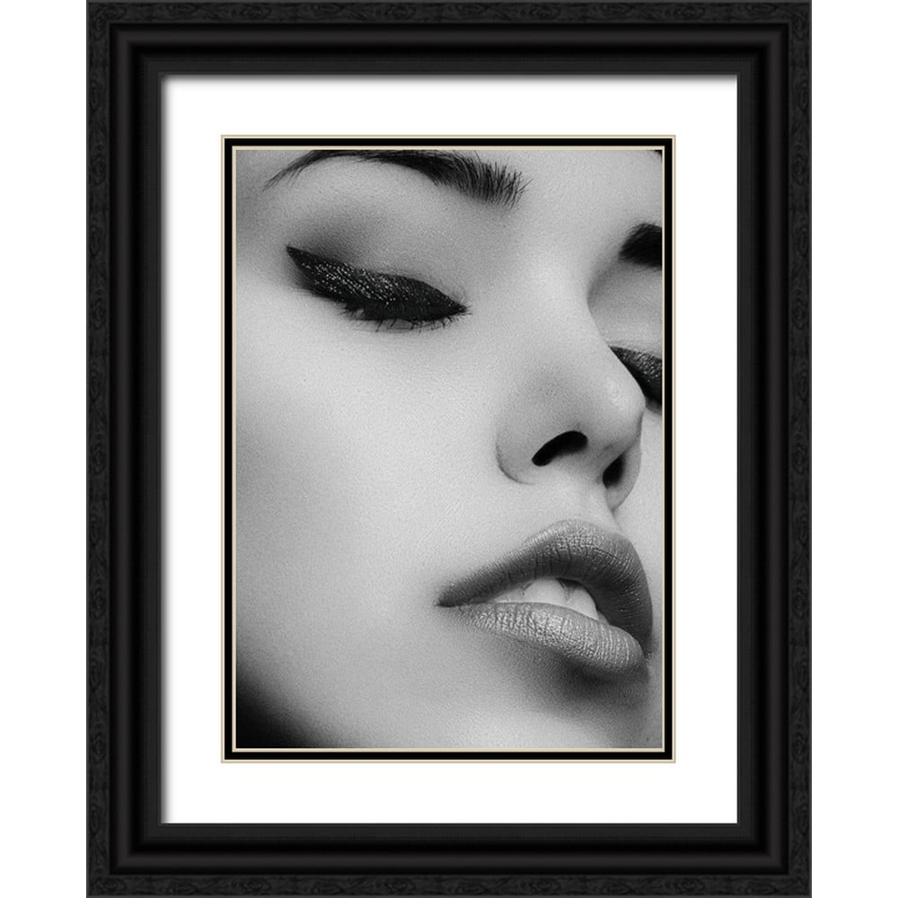 Design Fabrikken 11x14 Black Ornate Wood Framed with Double Matting Museum Art Print Titled ...