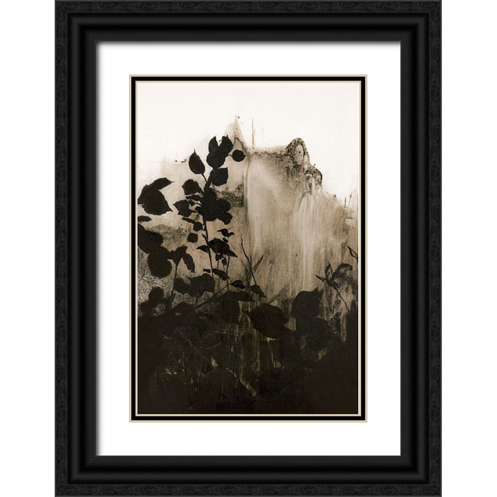 Design Fabrikken 13x18 Black Ornate Wood Framed with Double Matting Museum Art Print Titled ...