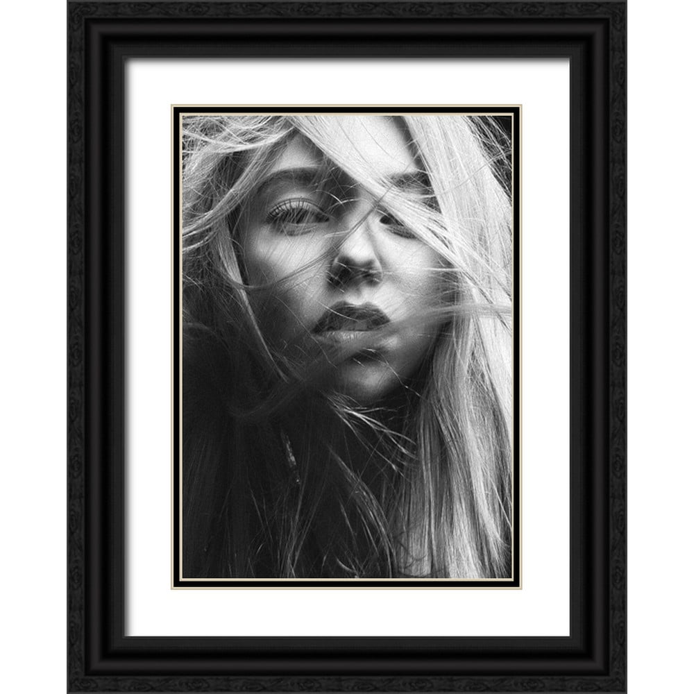 Design Fabrikken 14x18 Black Ornate Wood Framed with Double Matting ...