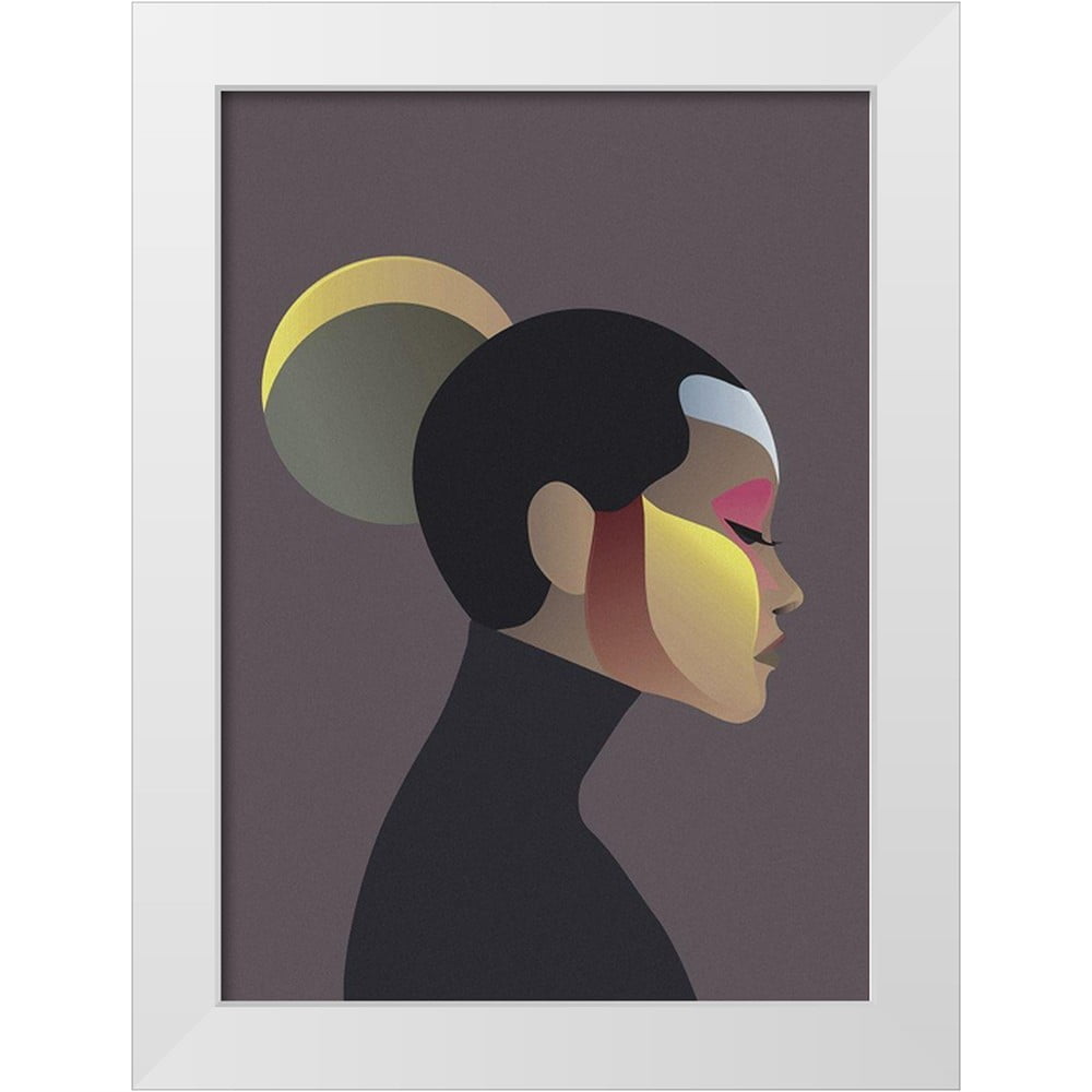 Design Fabrikken 14x18 White Modern Wood Framed Museum Art Print Titled ...