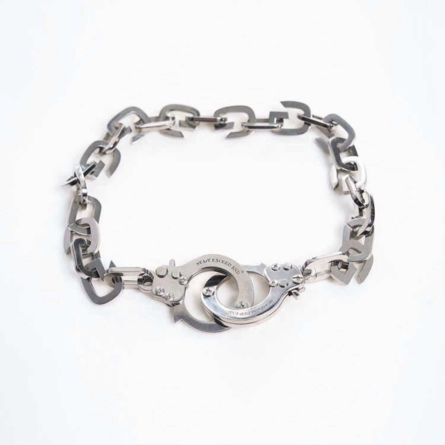 Design Heavy Industry Titanium Steel Handcuffs Men's Necklace - Walmart.com