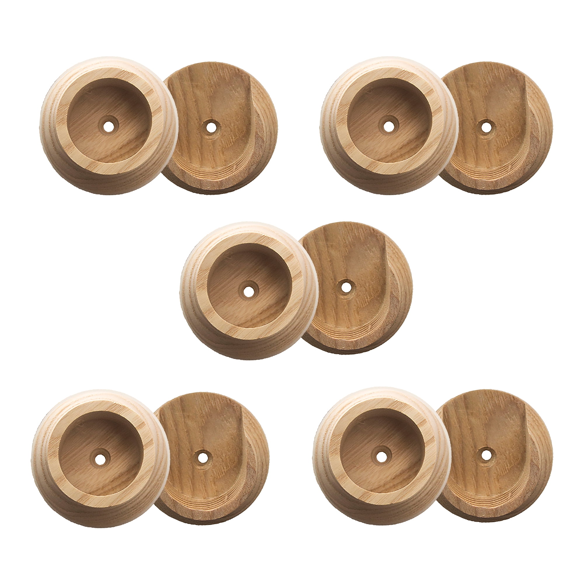 Design House 206151 Wood Closet Pole Socket 1-3/8", 5-Pack, Natural ...