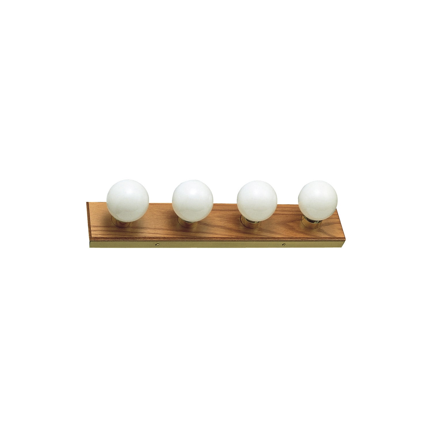 Design House Contemporary Honey Oak 4-Light Dimmable Bathroom Vanity ...