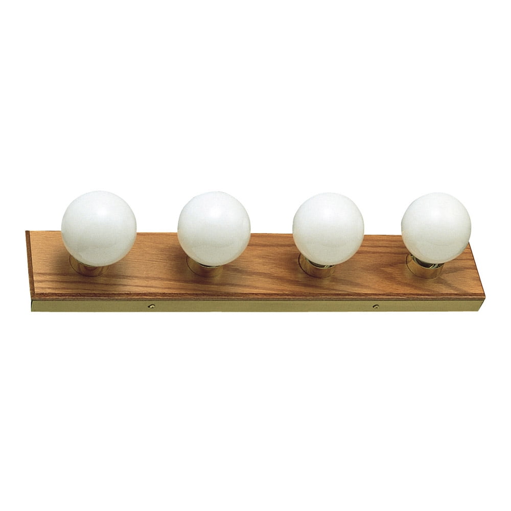 Design House Strip 4-Light Dimmable Contemporary Vanity Light, Honey ...