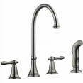 Design House 524801 Montello Kitchen Faucet with Sprayer, Satin Nickel ...
