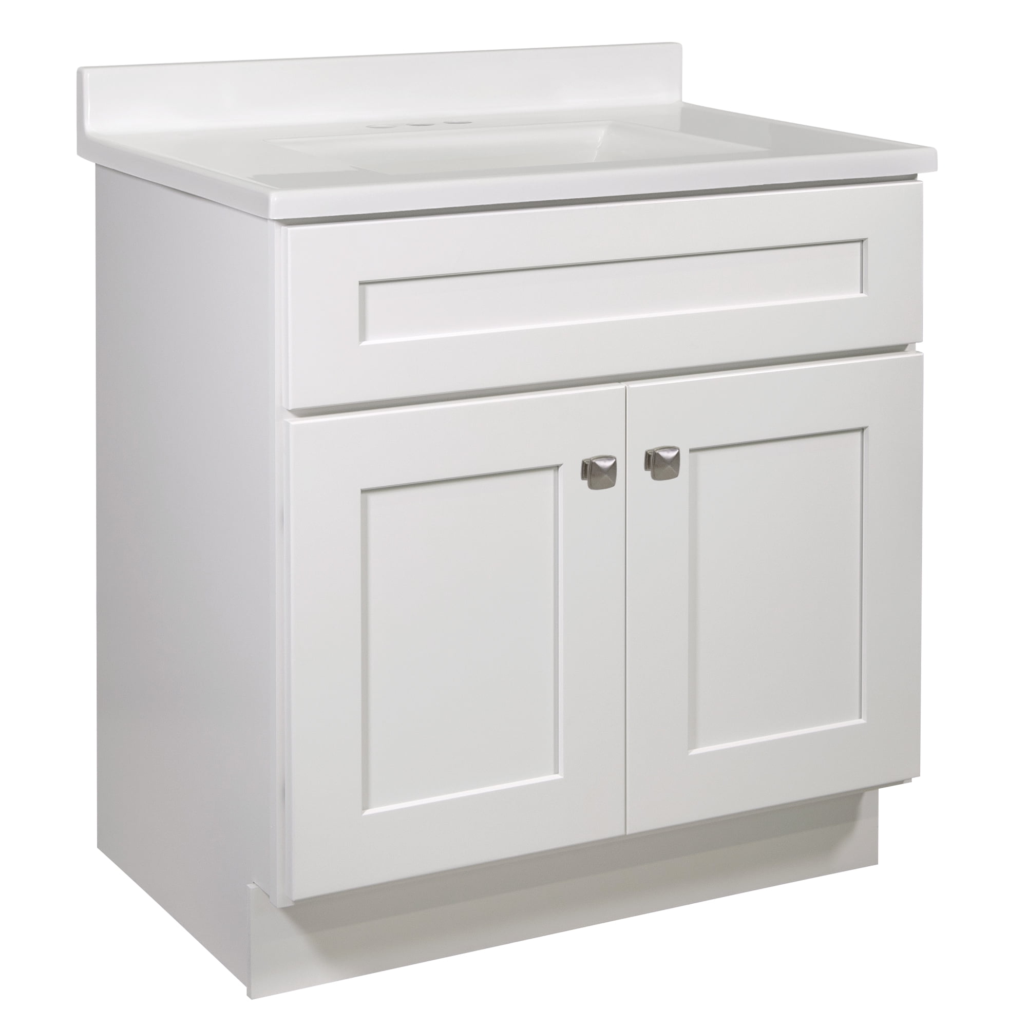 Design House Brookings 31" x 22" Ready to Assemble Shaker 2-Door Bath ...