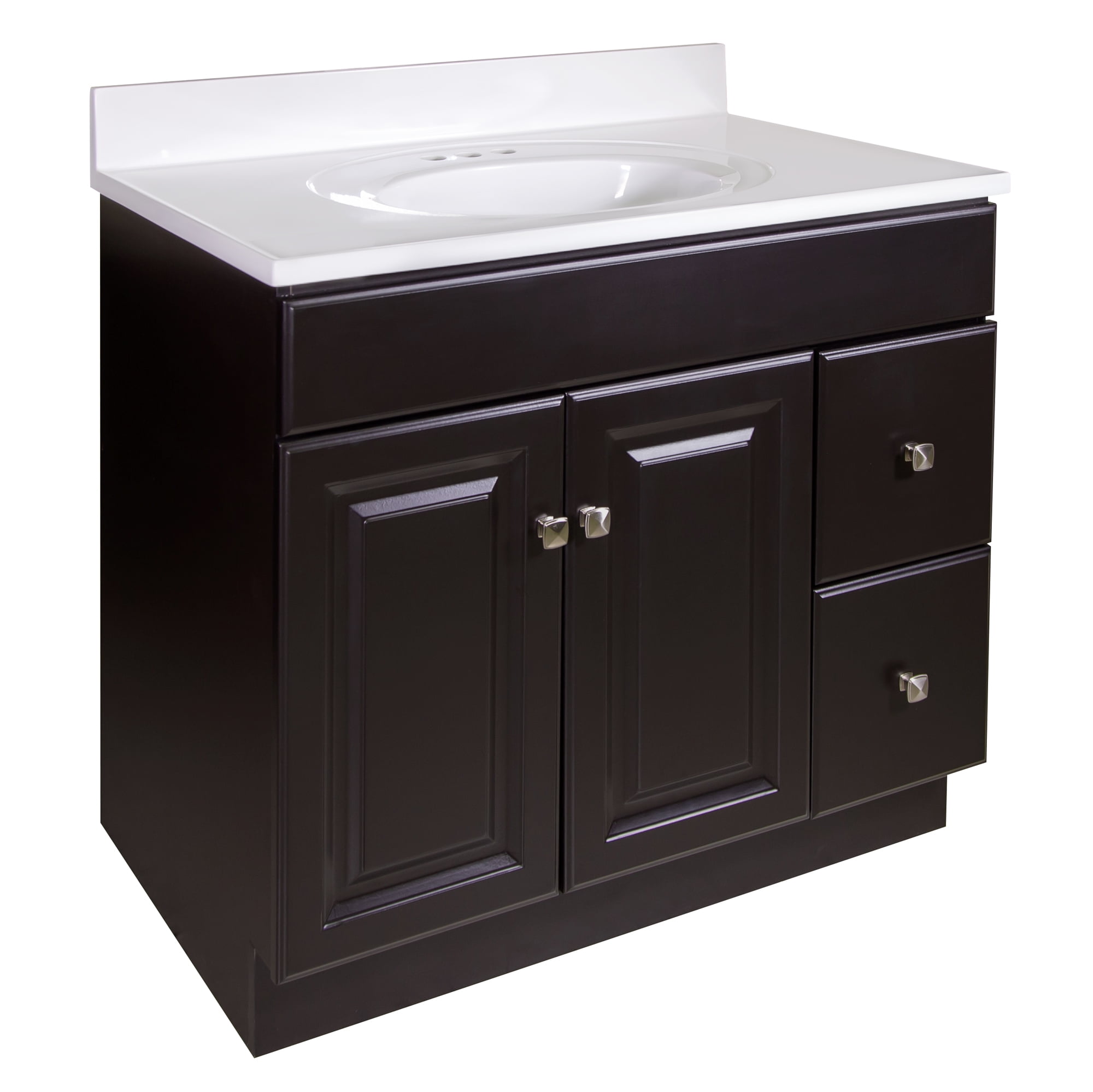 Design House 585554 Wyndham 2-Door 2-Drawer Bathroom Vanity with ...