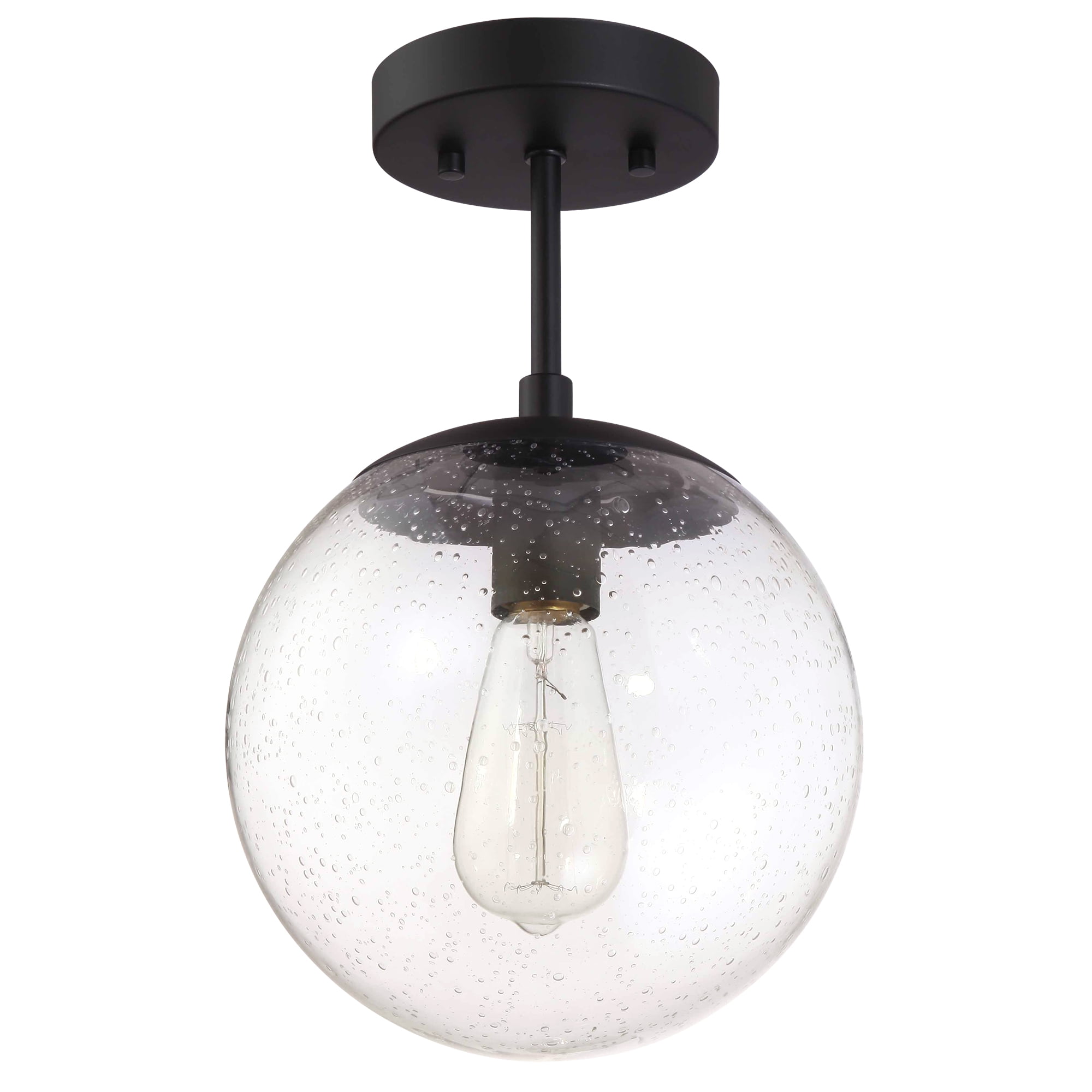 Design House Gracelyn Dimmable Semi-Flush Ceiling Light with Clear ...