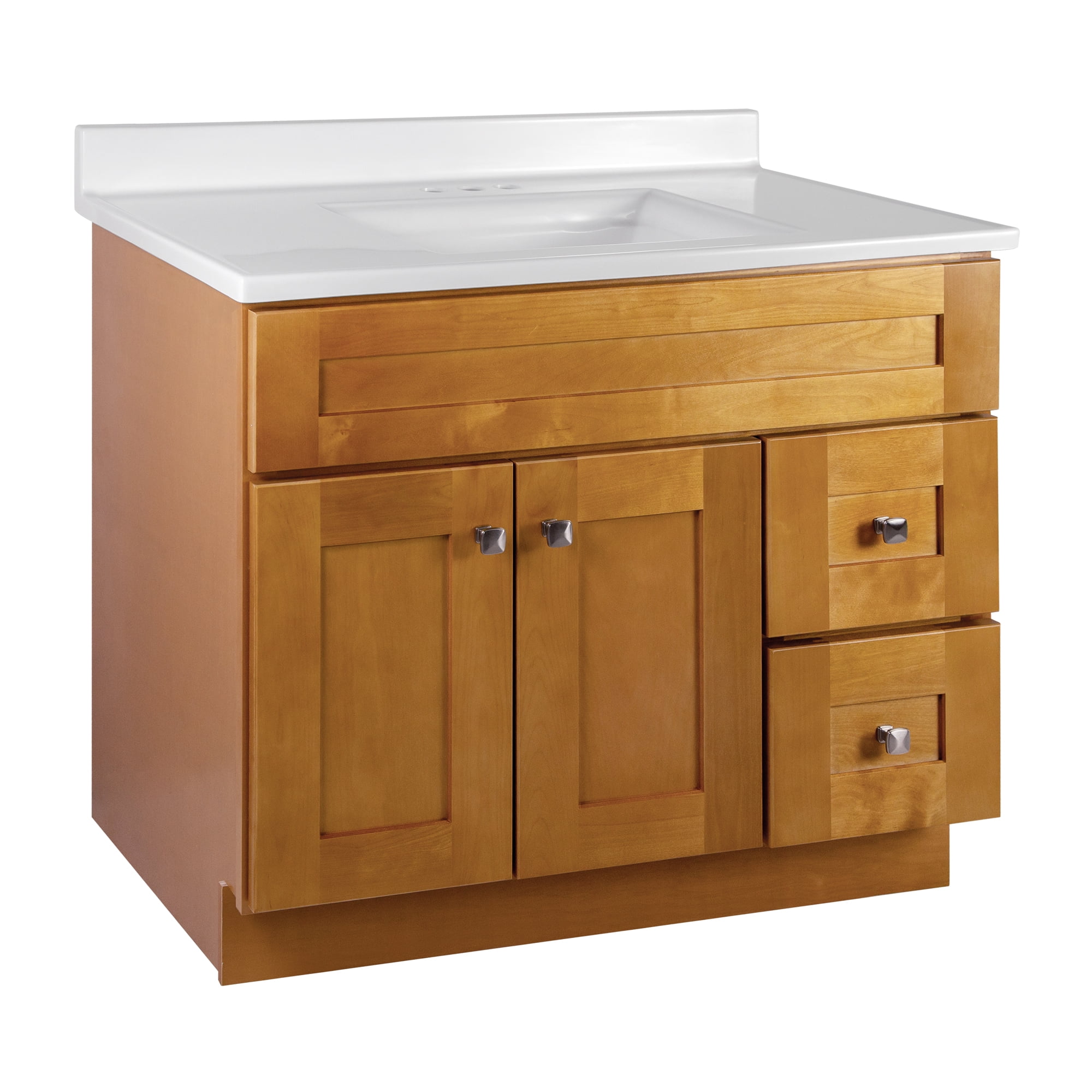 Design House Brookings 37" Ready to Assemble Shaker 2-Door 2-Drawer ...