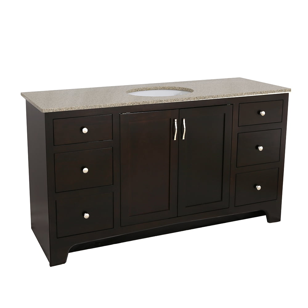 Design House 612614 Ventura Unassembled 2-Door 4-Drawer Vanity with ...