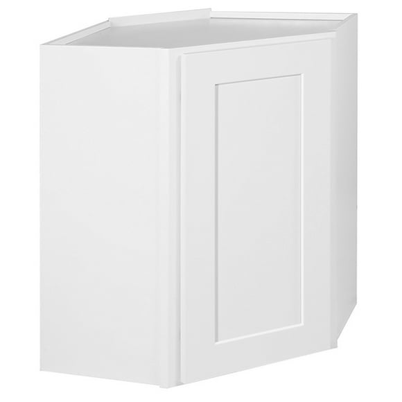 White Corner Wall Cabinet