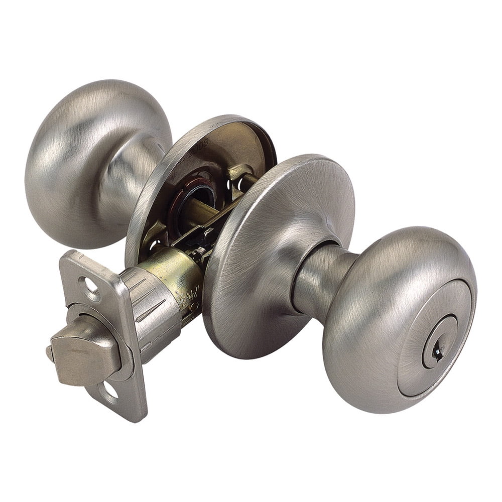 Design House Cambridge Keyed Entry Door Knob, Satin Nickel - Walmart.com