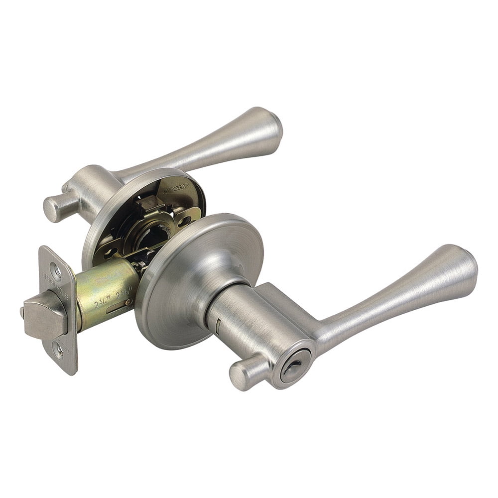 Design House 755397 Ironwood Keyed Entry Door Lever, Satin Nickel ...