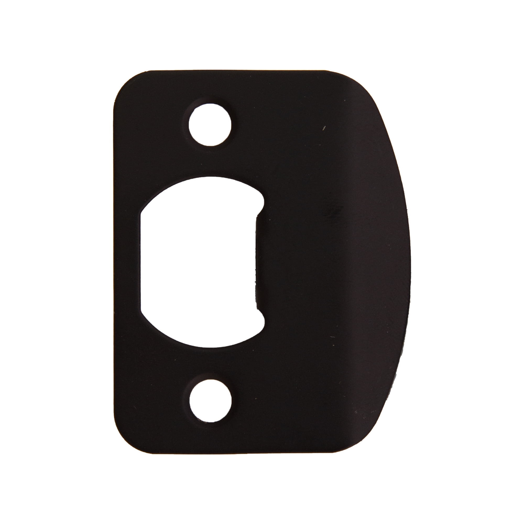 Design House Matte Black Finish Full Lip Round Corner Strike Plate ...