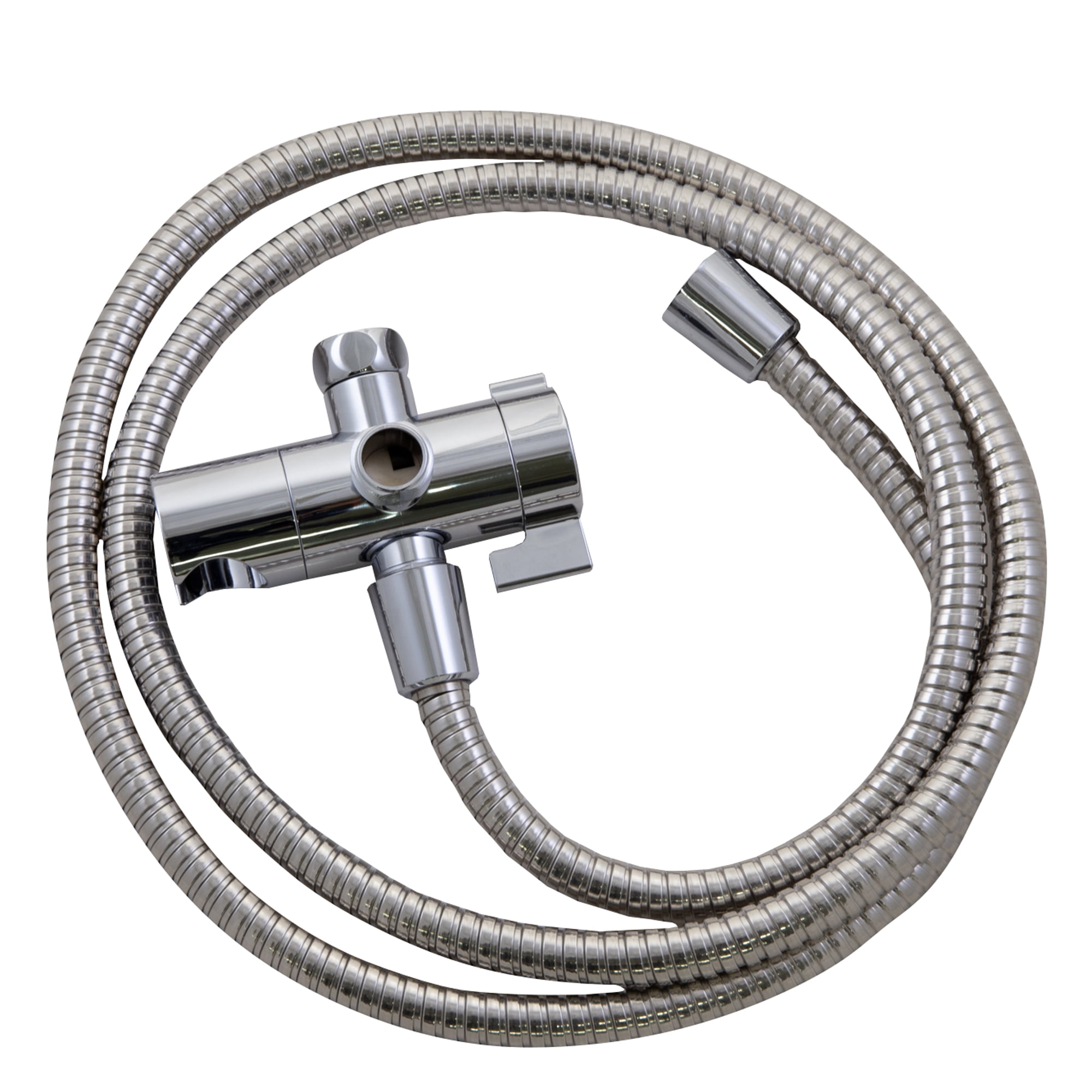 Design House 3-Way Shower Diverter and 70" Hose Universal Shower ...
