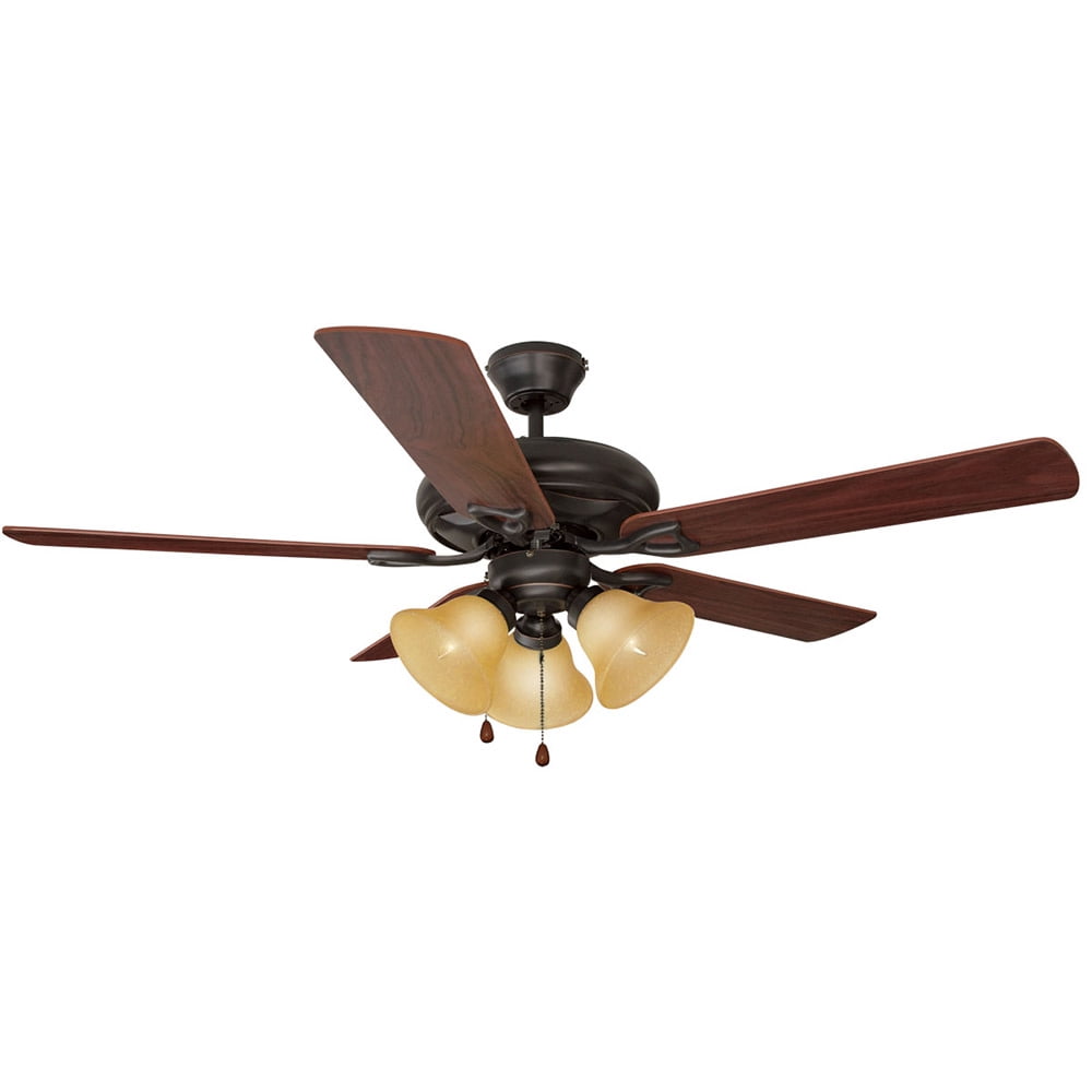 Design House Bristol 52 in. 3-Light Oil Rubbed Bronze Ceiling Fan ...