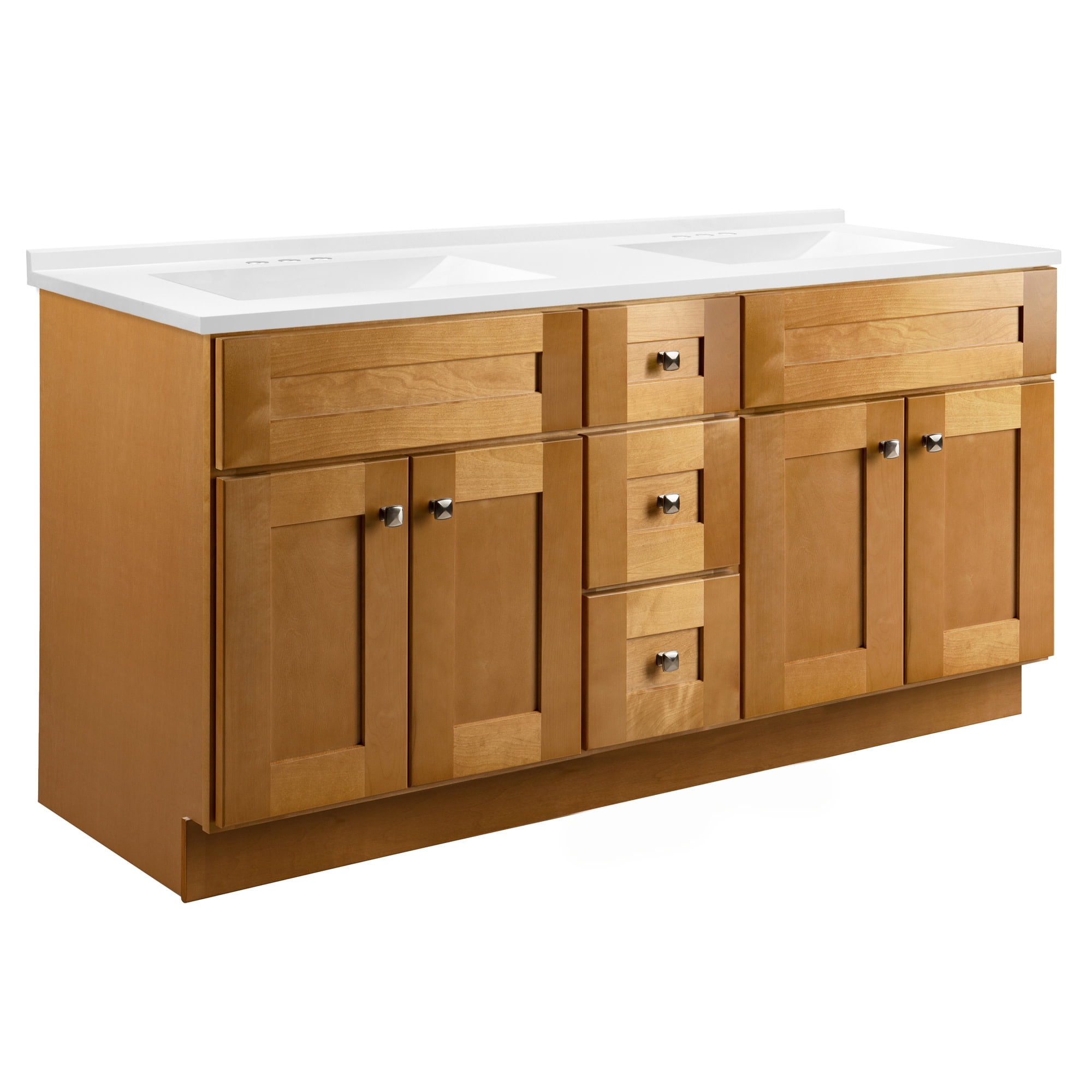 Design House Brookings Vanity in Modern Birch with Solid White Camilla ...
