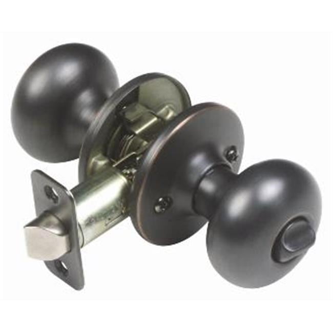 Design House Cambridge 2-Way Latch Privacy Door Knob - Oil Rubbed ...