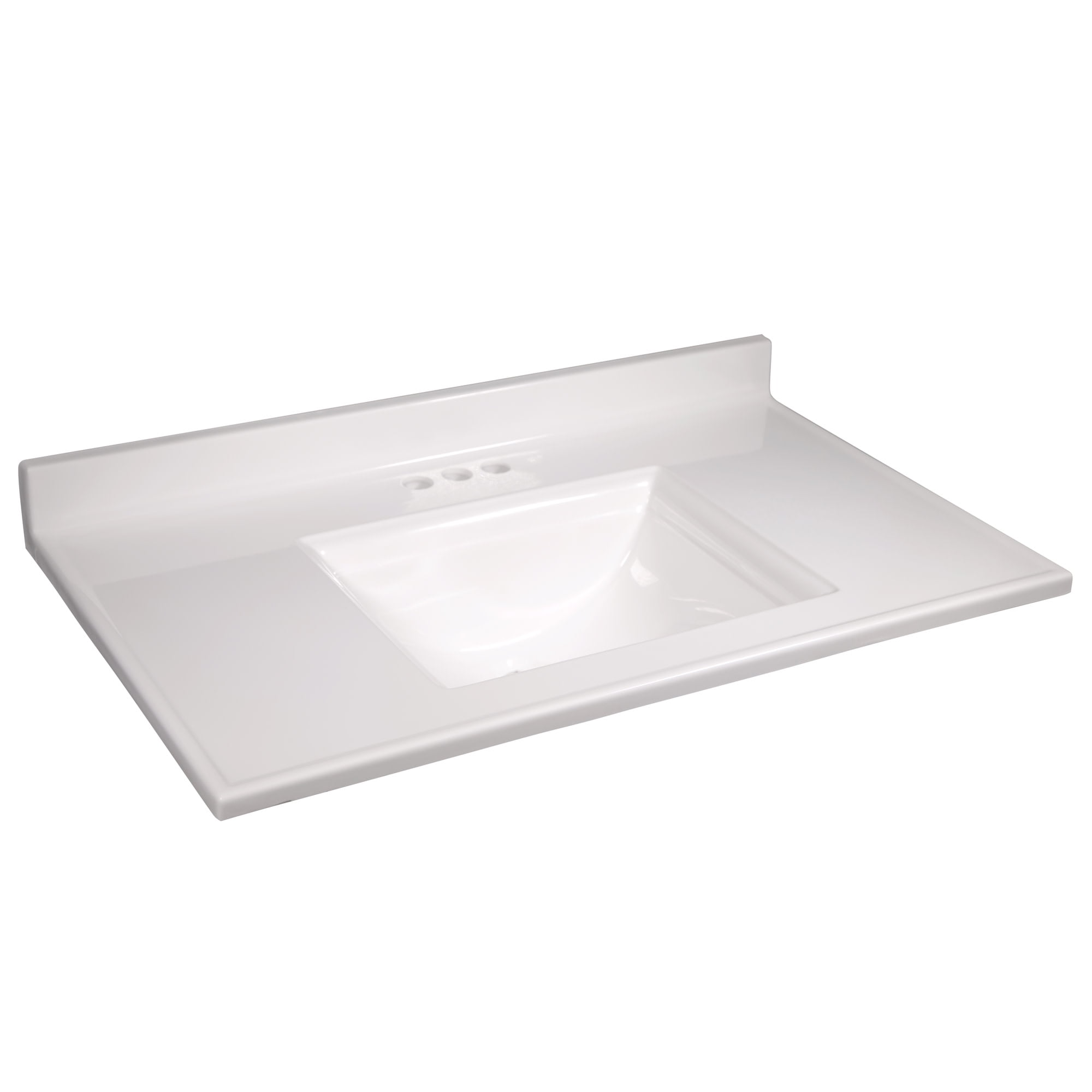 Design House Camilla 37 in. Cultured Marble Vanity Top in Solid White ...