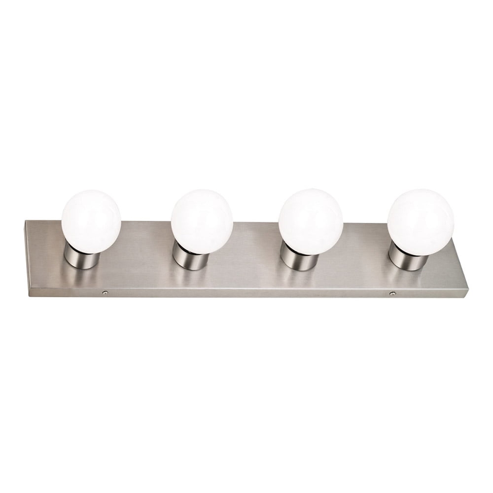 Design House Strip 4-Light Dimmable Contemporary Vanity Light, Satin ...