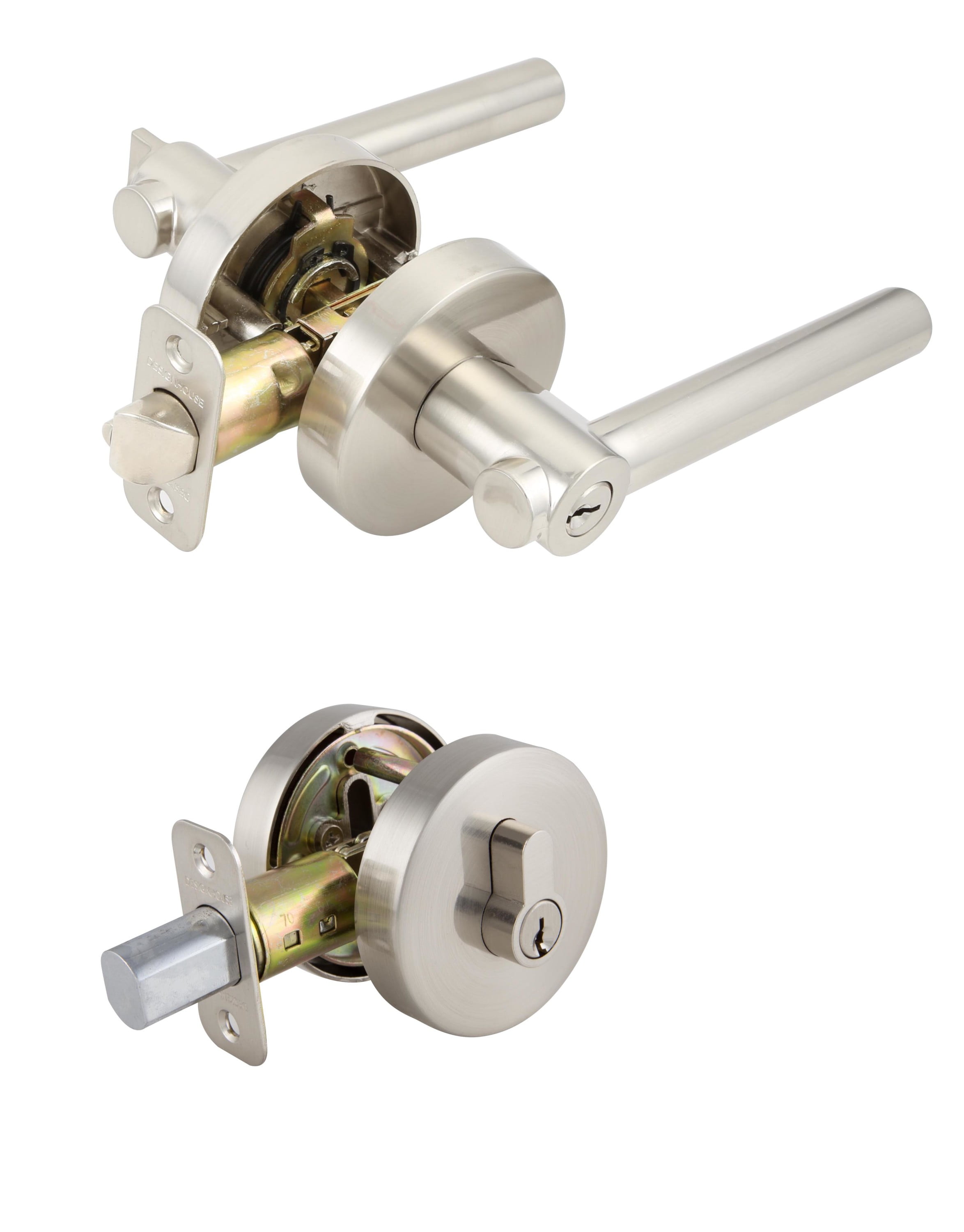 Design House Eastport Entry Combo in Satin Nickel - Walmart.com