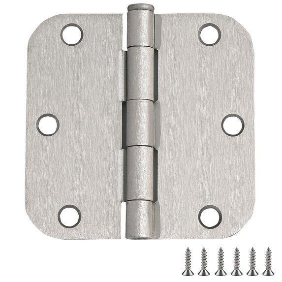 Design House Interior Door Hinges, 3.5 in. x 3.5 in., Rounded, 5/8-in ...
