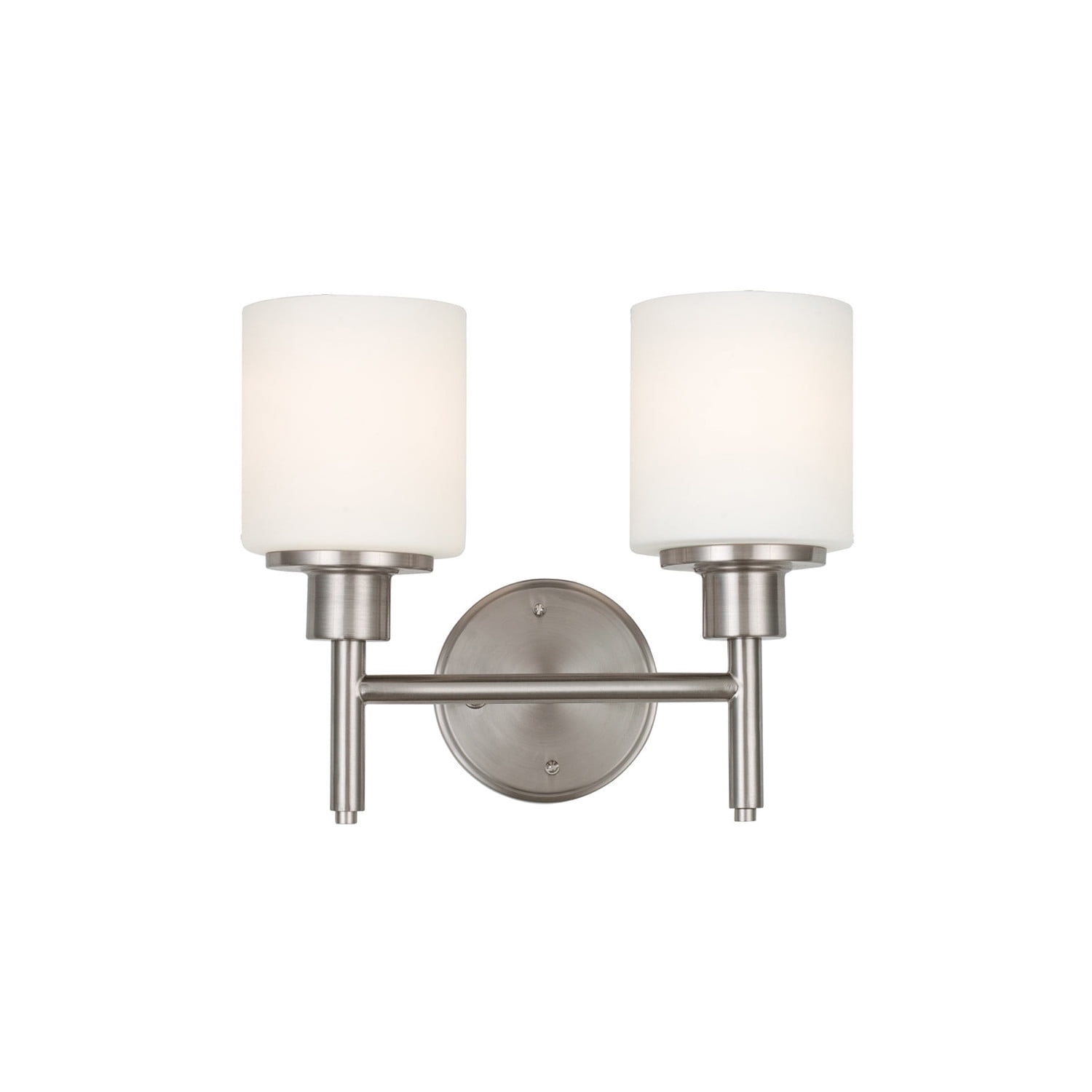 Design House Aubrey 2-Light Dimmable Indoor Wall Light with Frosted ...