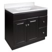 Design Element Austin 60" Vanity Base Only in Walnut - Walmart.com