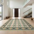 Design&I 9'x12' Washable Area Rug Snag-Free Geometric Checkered ...