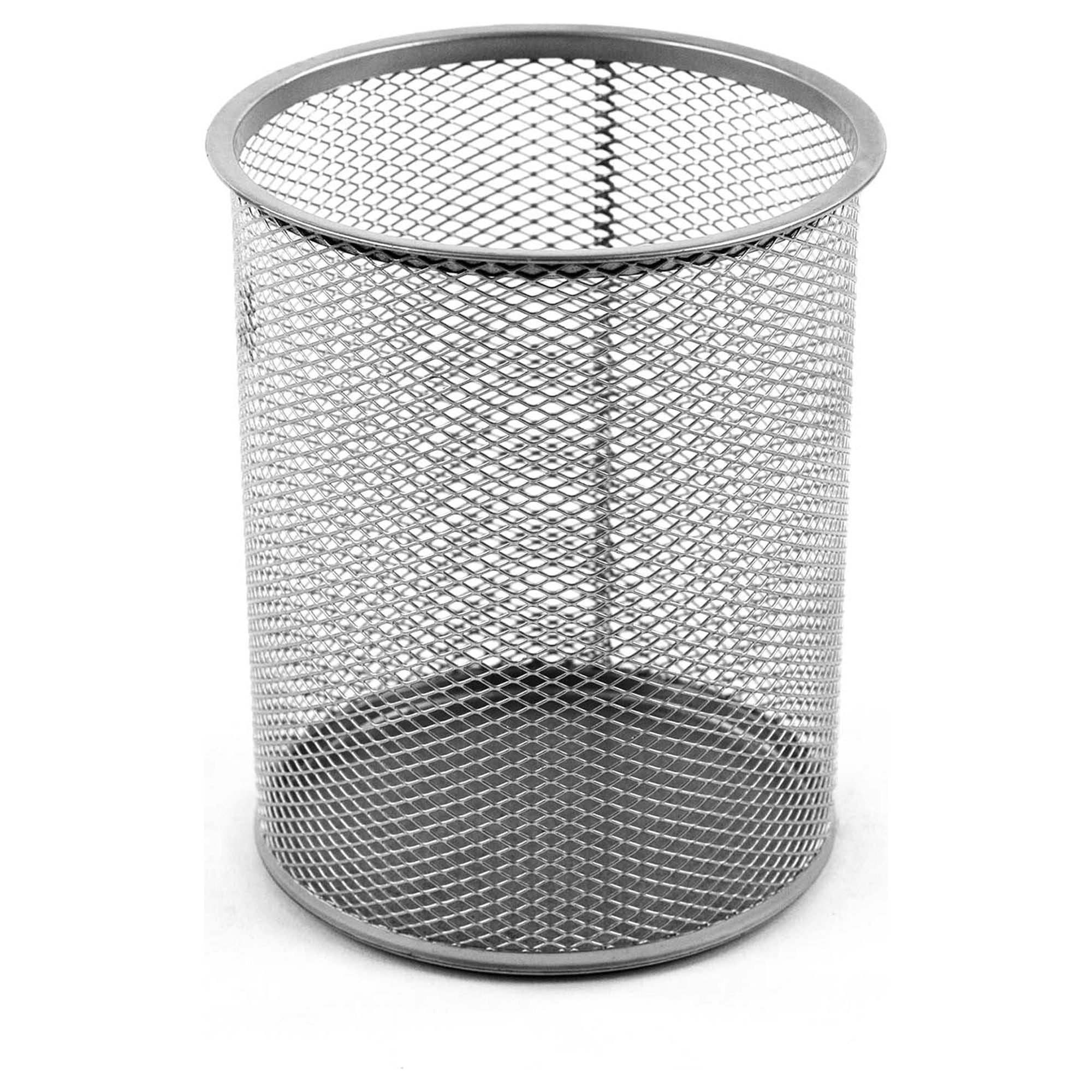 Design Ideas Giant Pencil Cup, Silver Mesh - Walmart.com