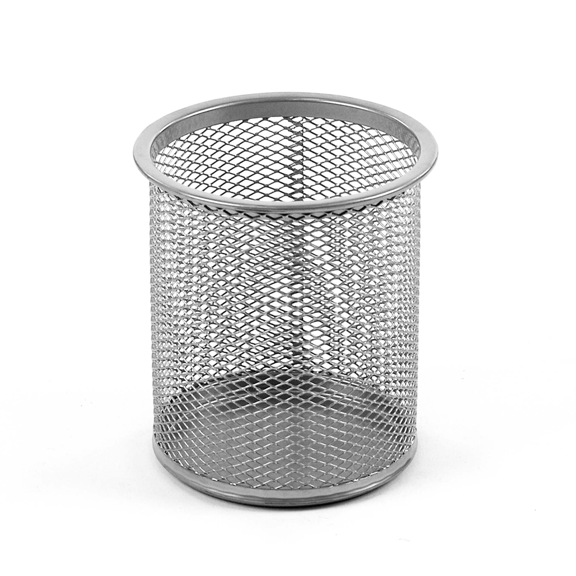 Design Ideas Pencil Cup, Silver Mesh - Walmart.com