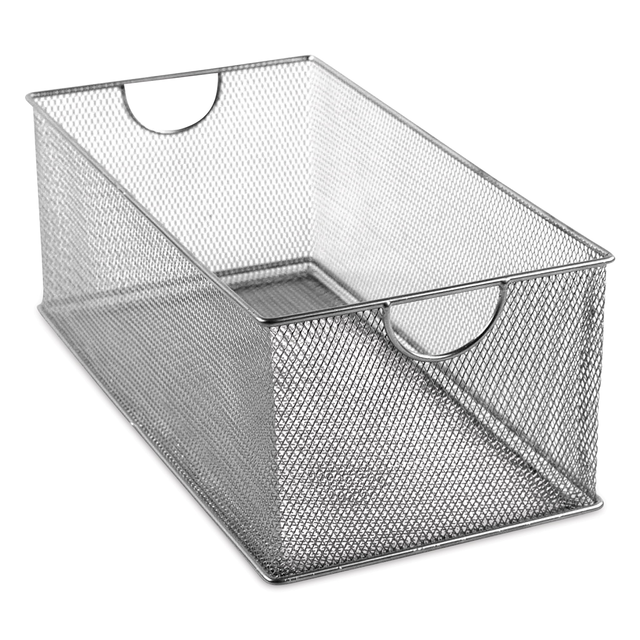 Design Ideas Stacking Bin, Silver Metal Mesh - Walmart.com