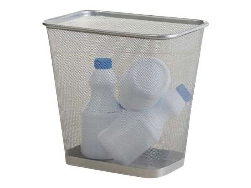 Design Ideas Waste Bin Mini Metal Mesh, Silver - Walmart.com