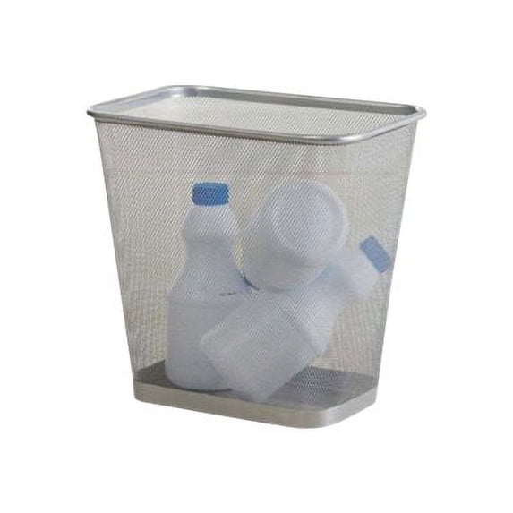 Design Ideas Waste Bin Mini Metal Mesh, Silver - Walmart.com