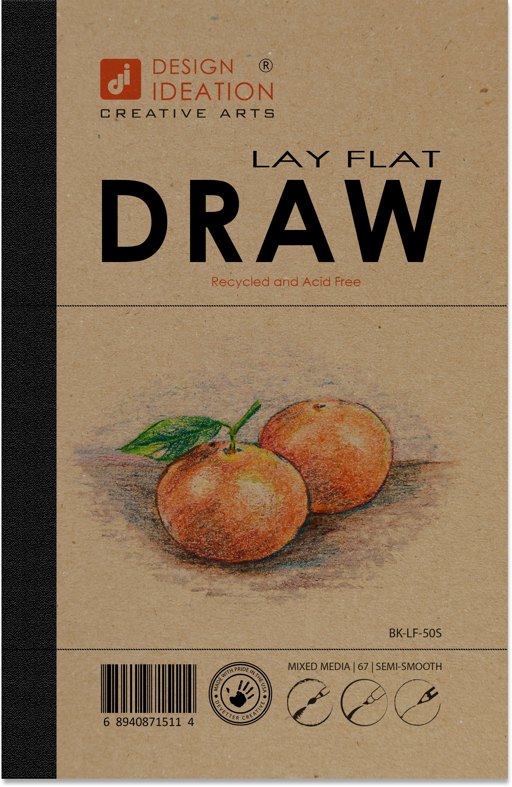 Design Ideation Lay Flat DRAW. Removable Sheet, Journal Style. Drawing ...