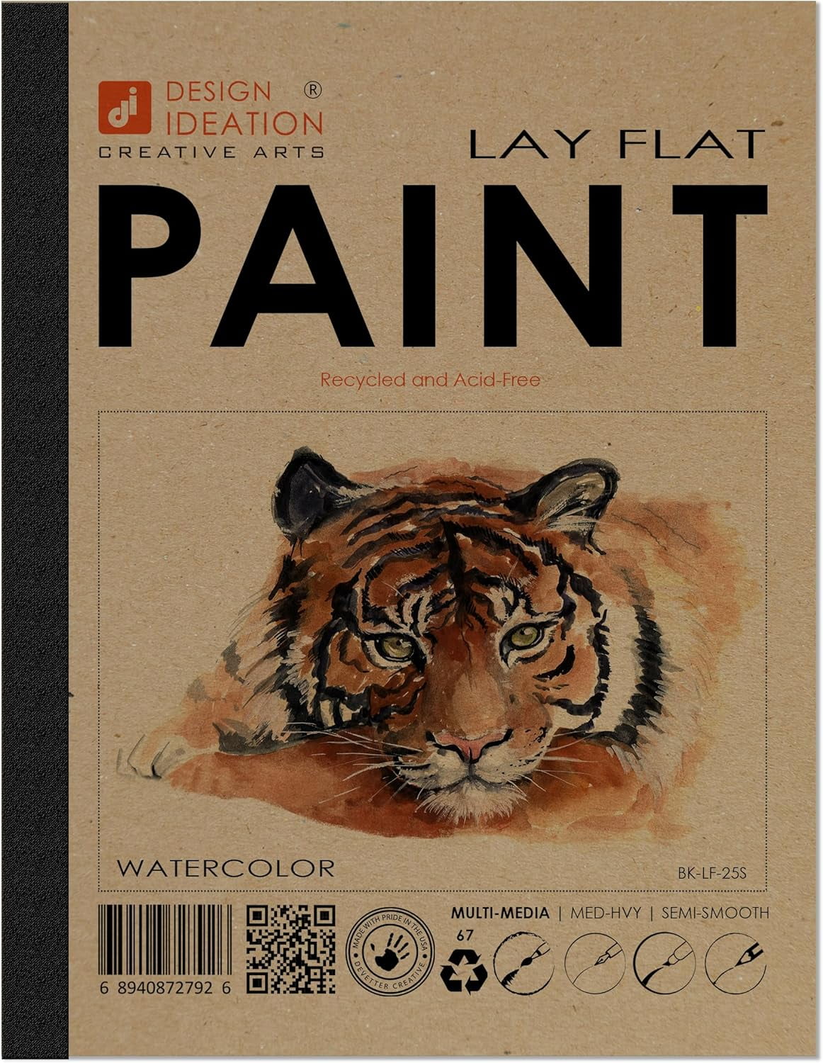 Design Ideation Lay Flat Paint. Removable Sheet Watercolor Sketchbook ...