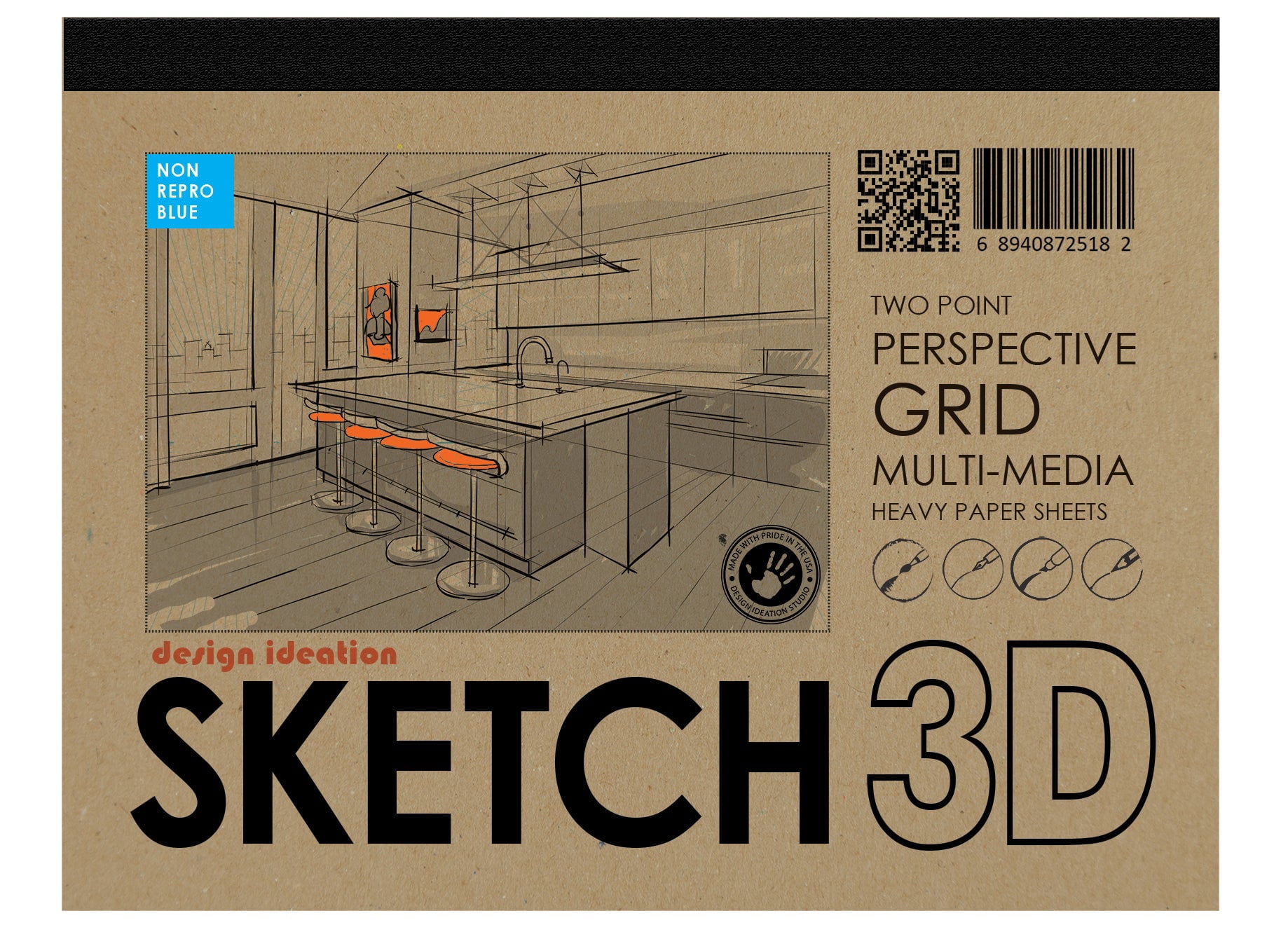 Design Ideation PERSPECTIVE GRID PAD. Removable Sheet. Multi-Media. 2 ...