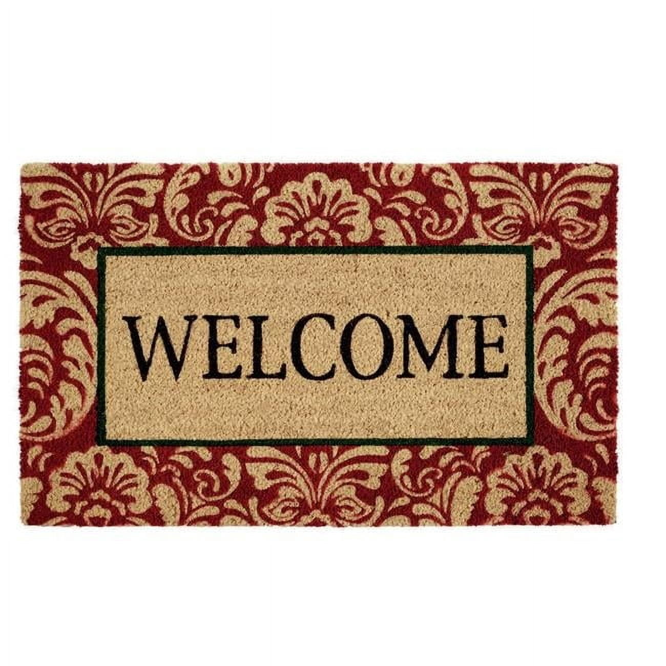 Design Imports 18 x 30 in. Damask Welcome Doormat - Walmart.com