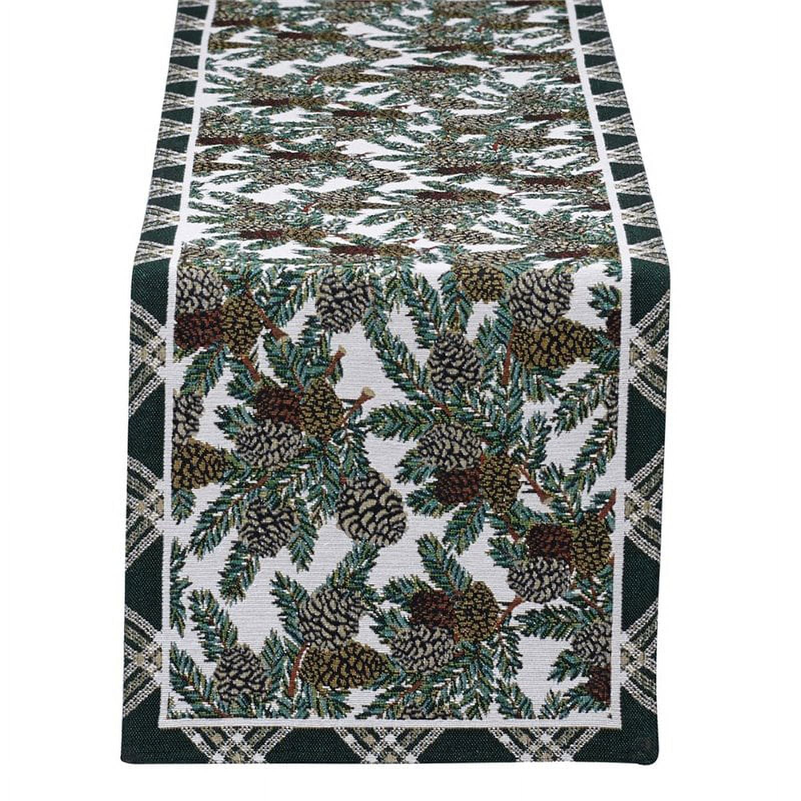 Design Imports 72" Pinecone Table Runner Tapestry - Walmart.com