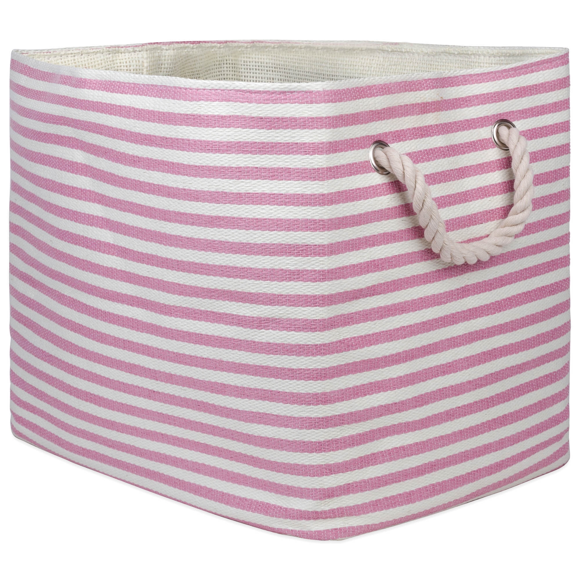 Design Imports CAMZ10095 Rectangle Paper Bin - Pinstripe Rose, Large ...