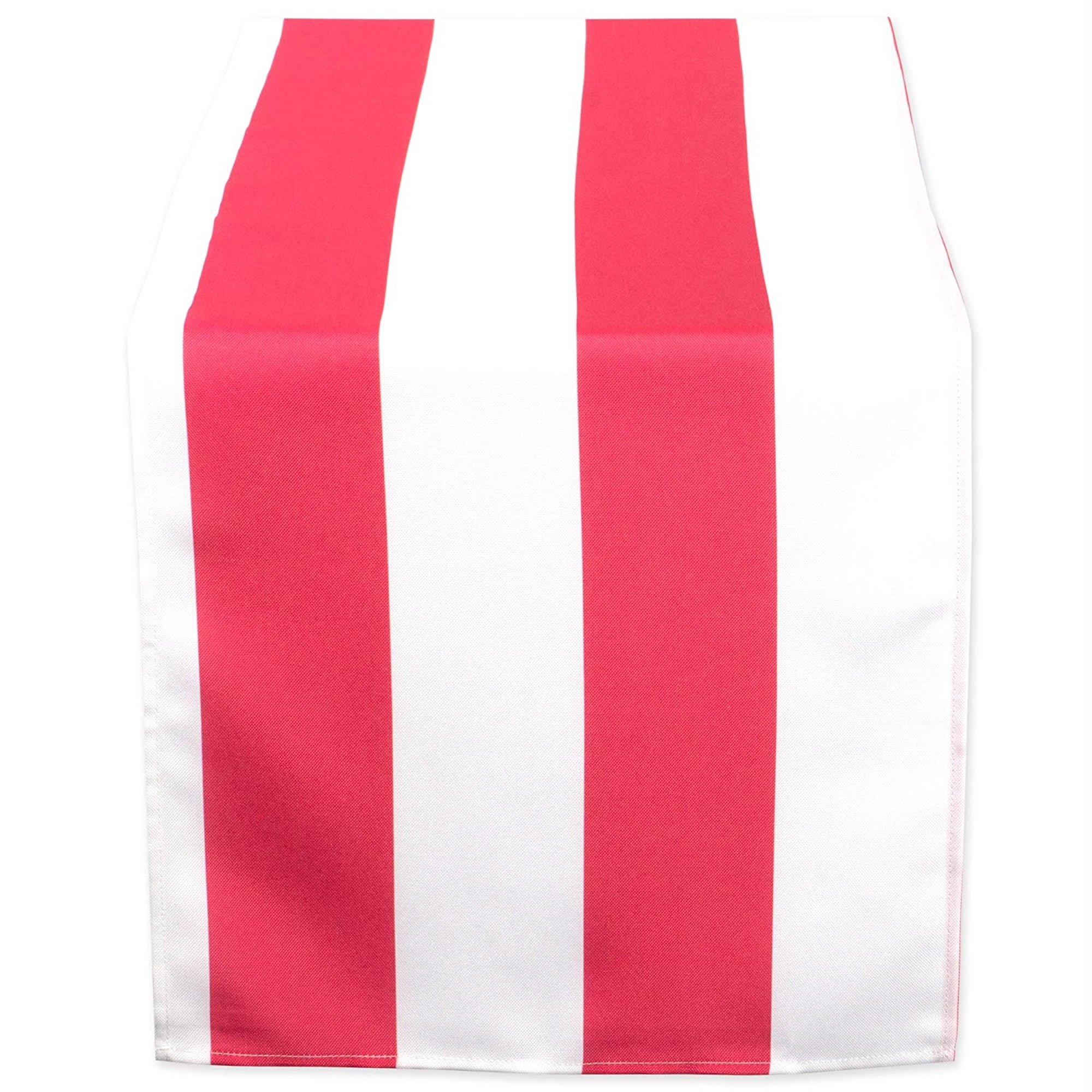 Design Imports CAMZ38860 14 x 72 in. Coral Cabana Stripe Outdoor Table ...