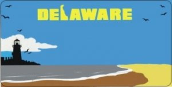 Design It Yourself Custom Delaware Plate #3. Free Personalization on ...