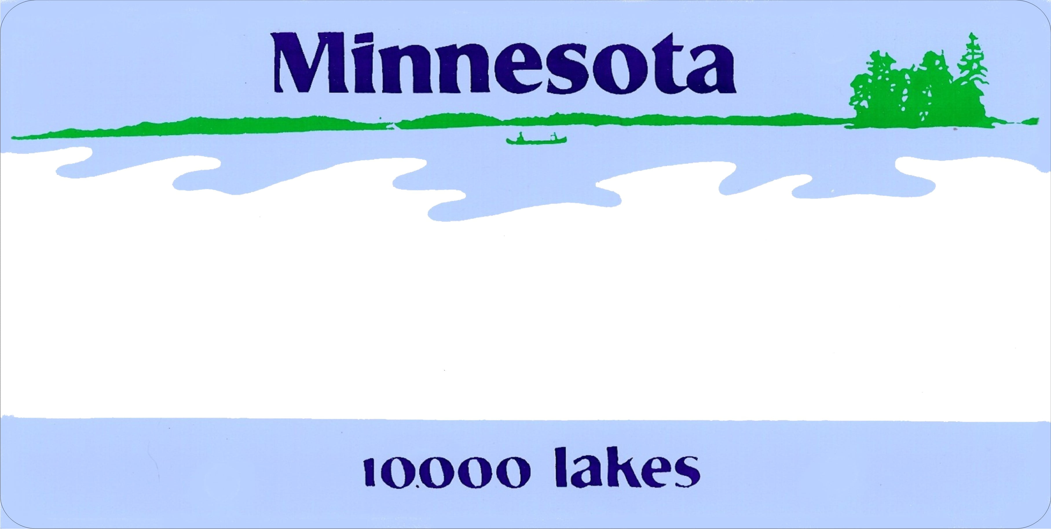 Design It Yourself Custom Minnesota Plate. Free Personalization on ...